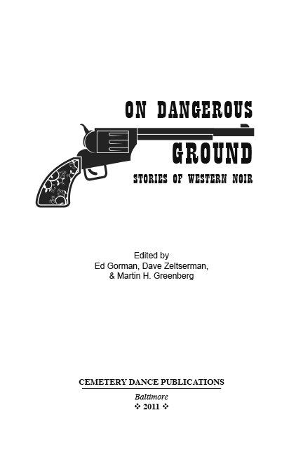 On Dangerous Ground Title Page | Kate Freeman Design